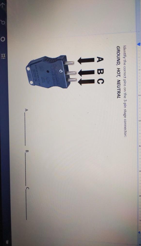 Solved Identify the correct pins on the 3-pin stage | Chegg.com