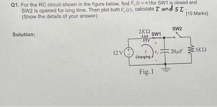 [Solved]: Could i get a step by step solution please Q1. For