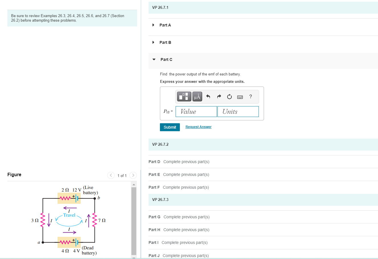 Be sure to review Examples 26.3, 26.4, 26.5, 26.6, | Chegg.com