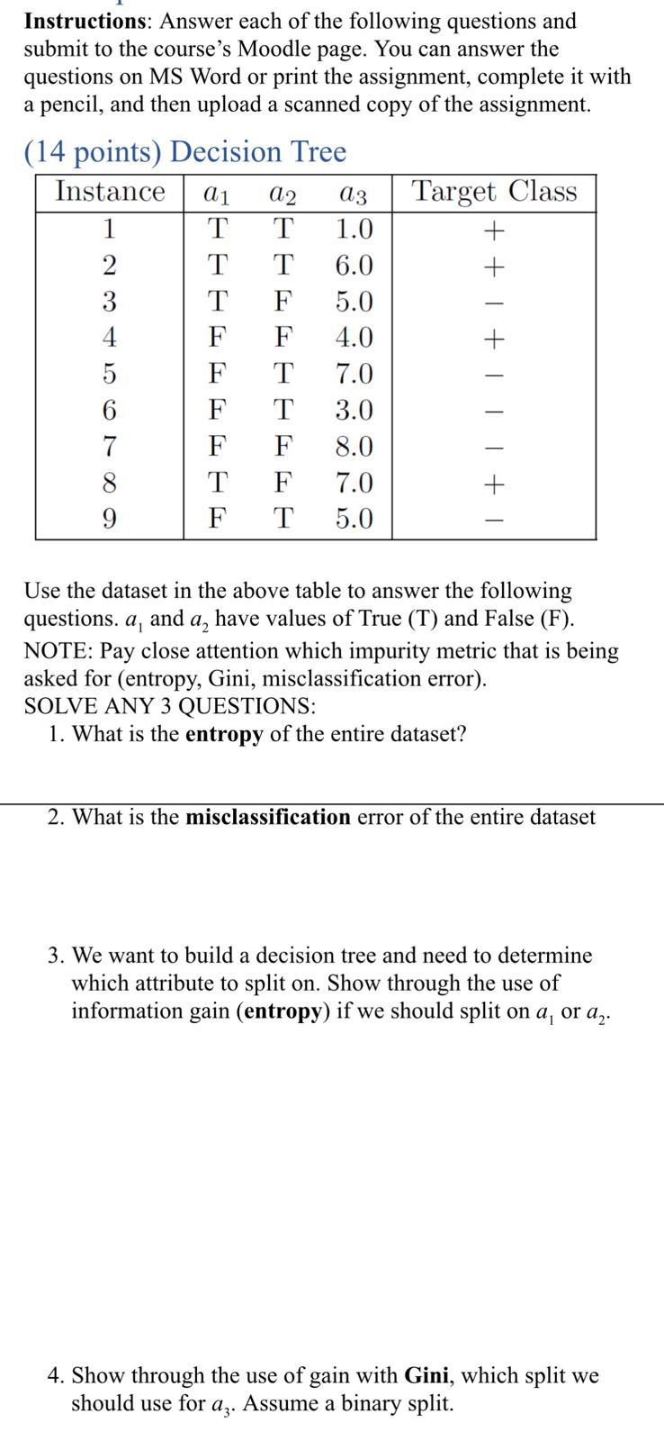 Solved Instructions: Answer each of the following questions | Chegg.com