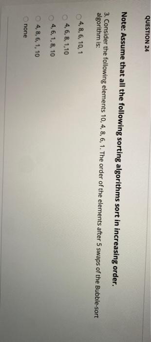 Solved Question 22 Note Assume That All The Following 