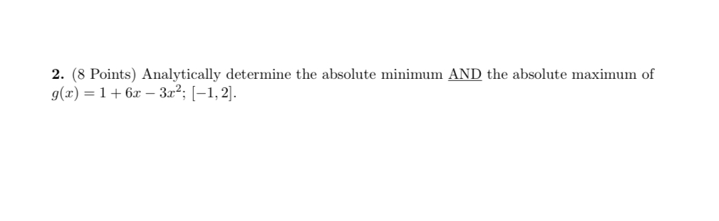 Solved (8 Points) Analytically determine the absolute | Chegg.com Solved (8 Points) Analytically determine the absolute | Chegg.com