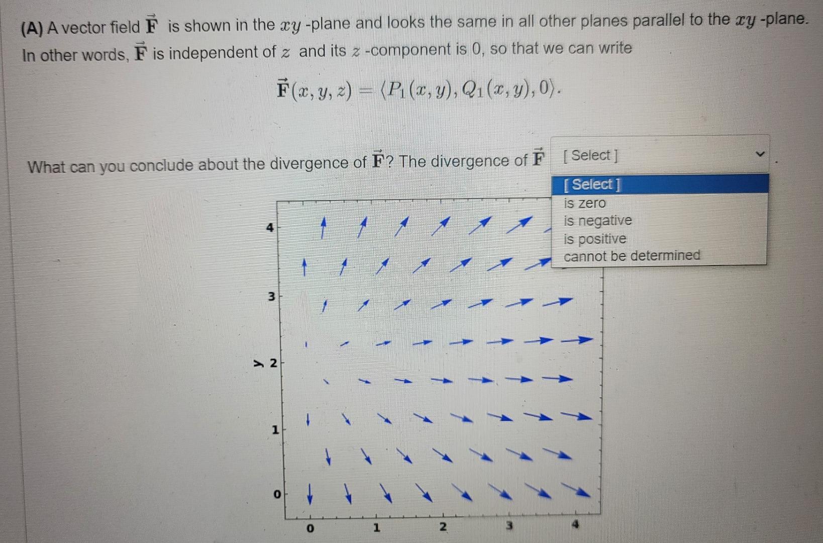 Solved (A) A vector field \\( \\overrightarrow{\\mathbf{F}} | Chegg.com