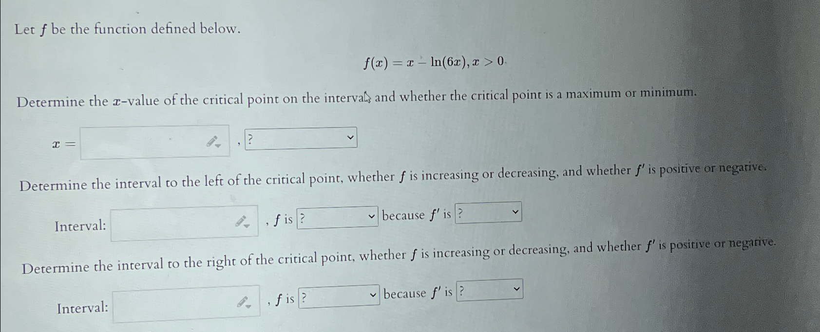 Solved Let f ﻿be the function defined | Chegg.com