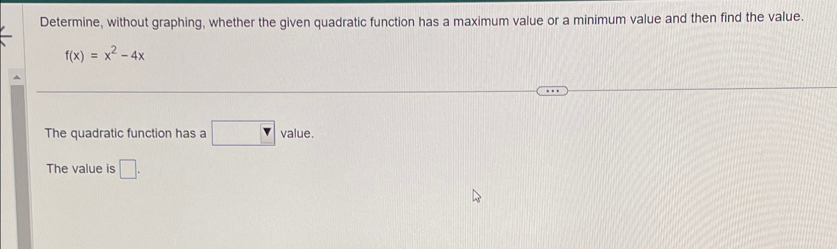 Solved Determine, without graphing, whether the given | Chegg.com