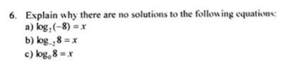 Solved Problem 6. Explain why there are no solutions to the | Chegg.com
