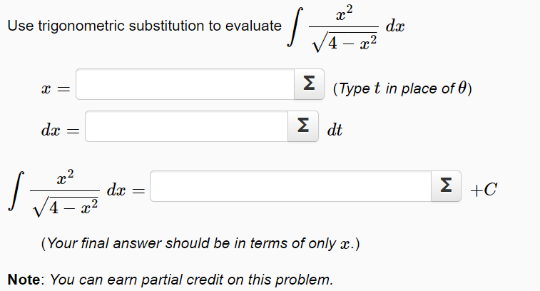 Solved Use trigonometric substitution to evaluate | Chegg.com