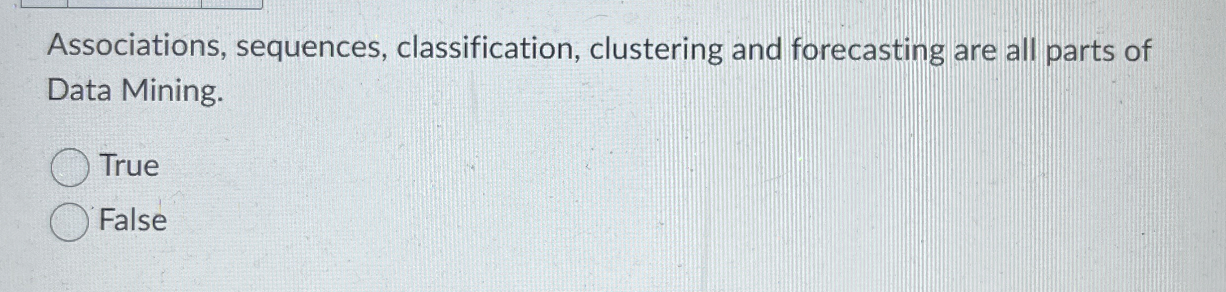 Solved Associations, sequences, classification, clustering | Chegg.com