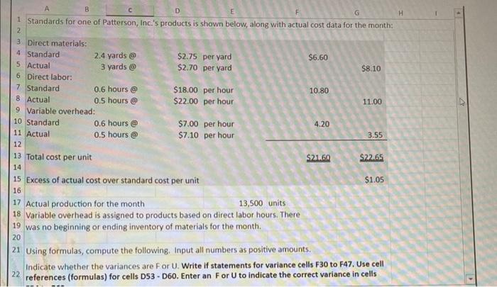Solved Please include the formulas needed for the answers. | Chegg.com