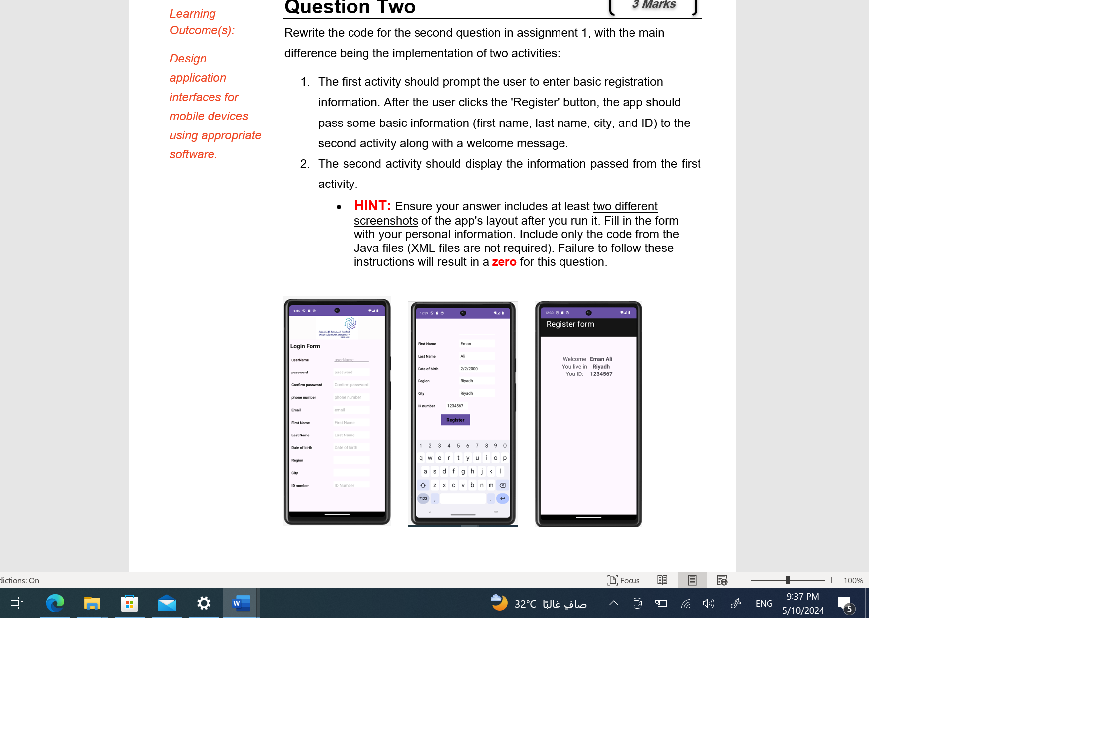 Solved Using Appropriatequestion Tworewrite The Code For The Chegg