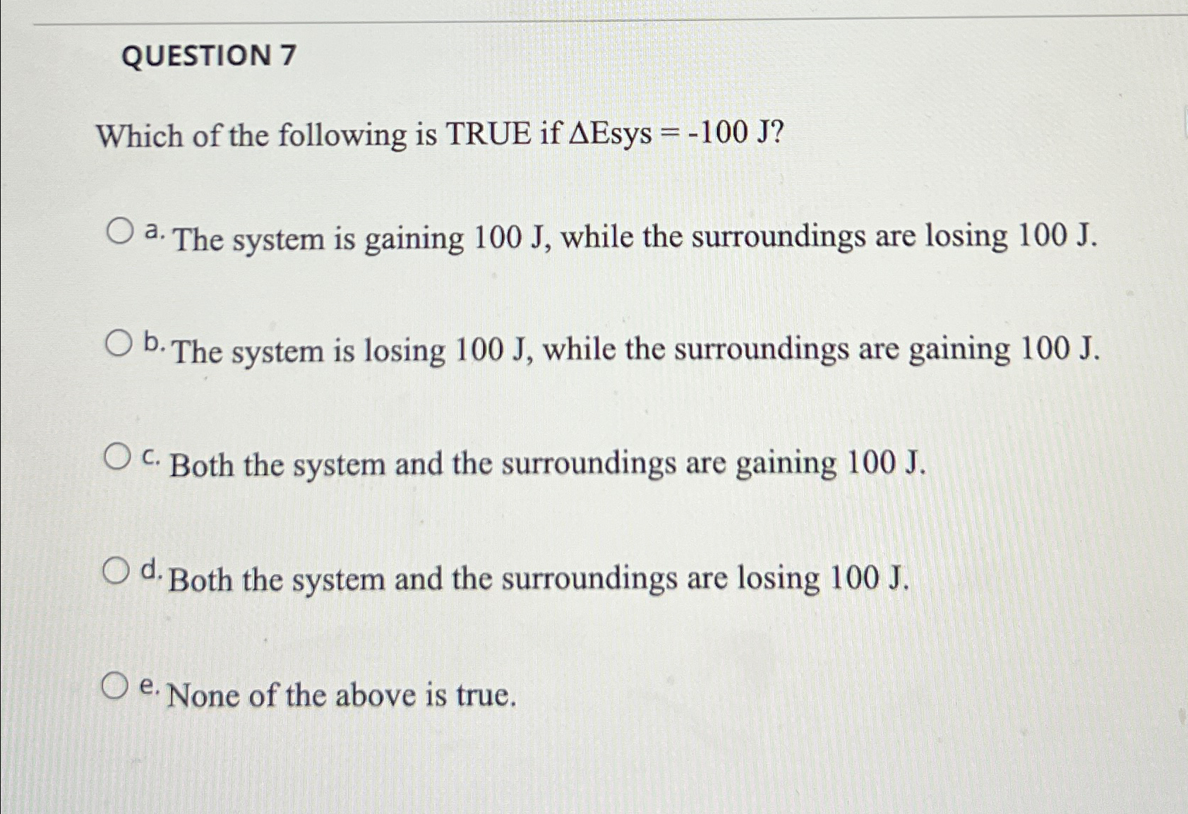 Solved QUESTION 7Which of the following is TRUE if ???? | Chegg.com
