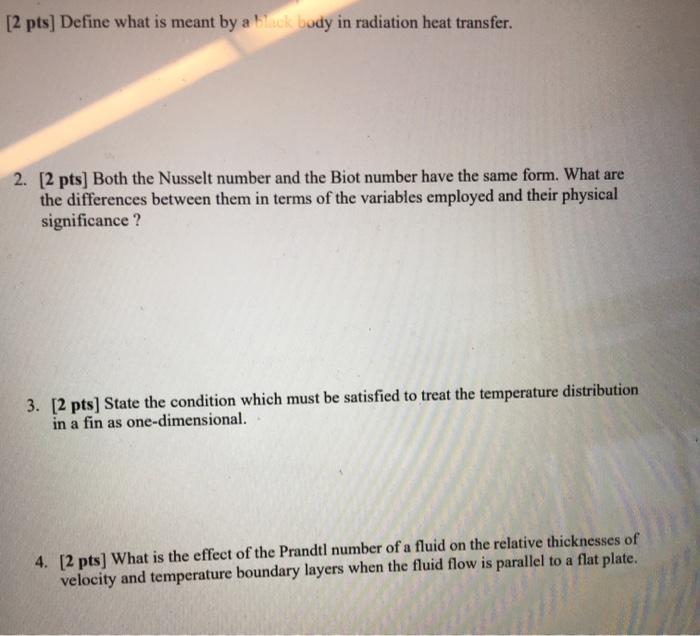 Solved [2 pts] Define what is meant by a buck body in | Chegg.com