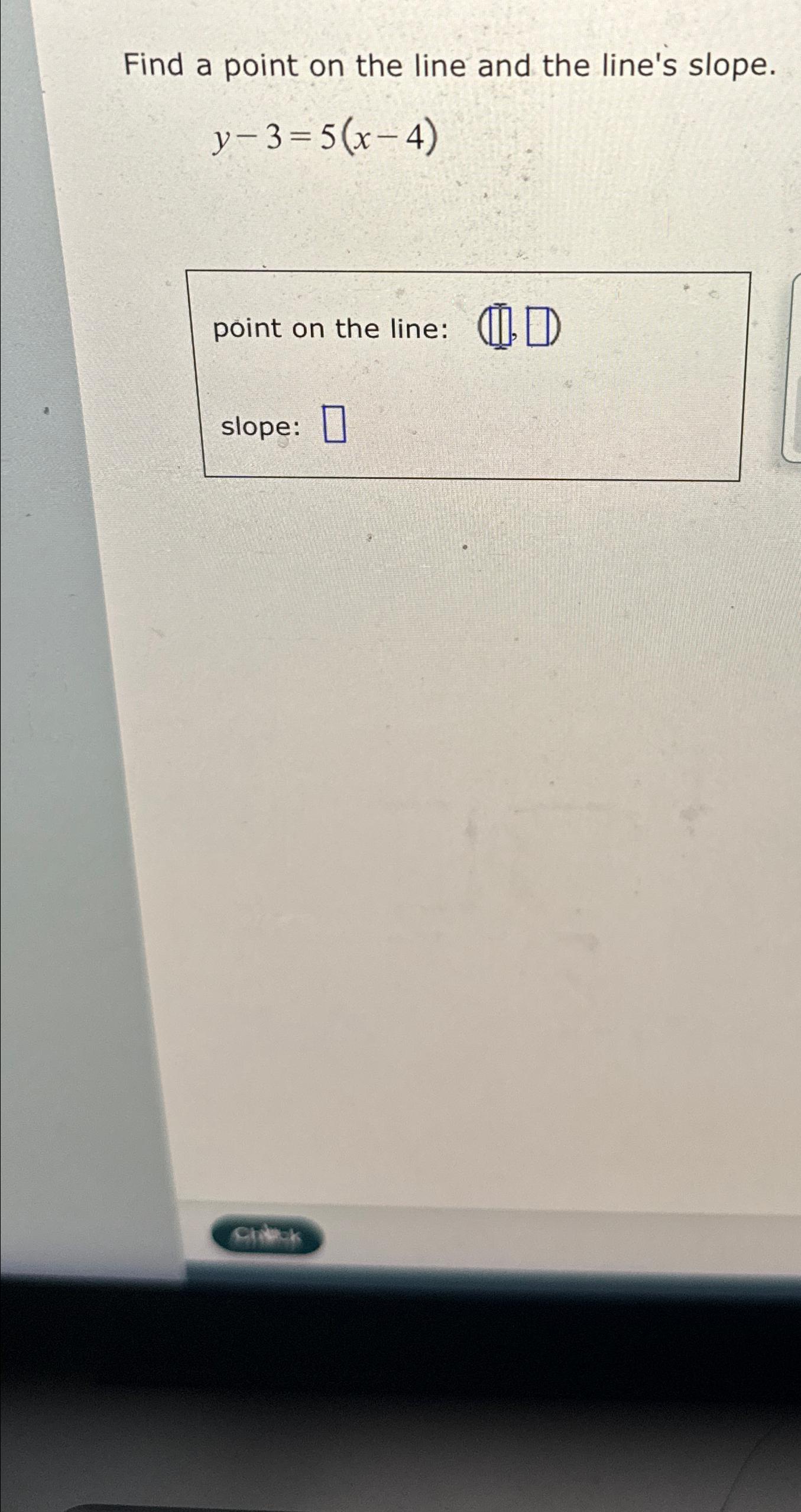 Solved Find a point on the line and the line's | Chegg.com