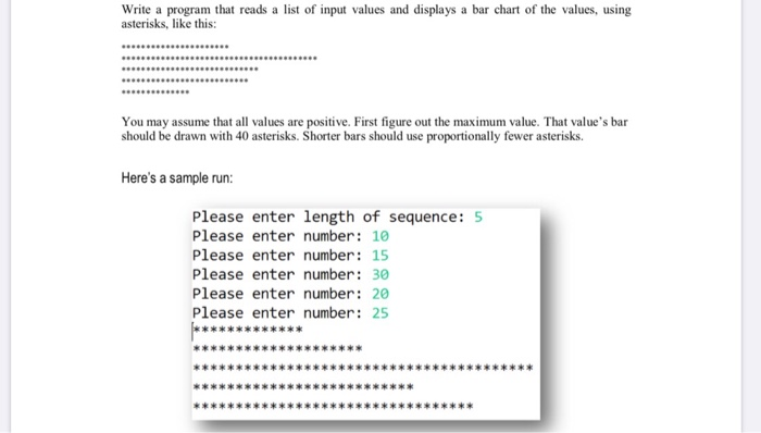 Solved Write a program that reads a list of input values and | Chegg.com