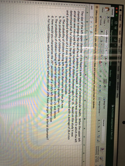 Solved Conditional Format Formatting as Tables Excel File | Chegg.com