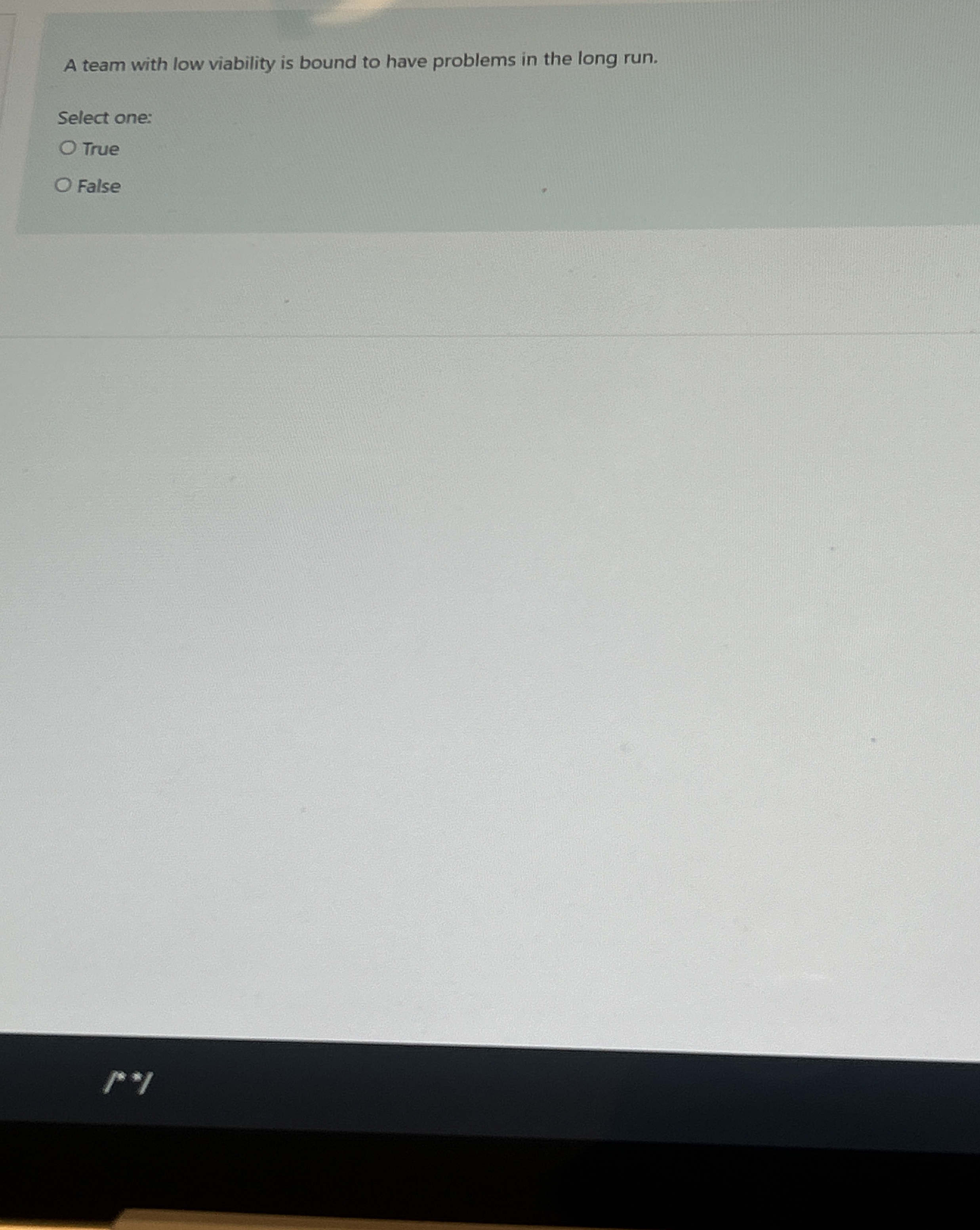 Solved A team with low viability is bound to have problems | Chegg.com