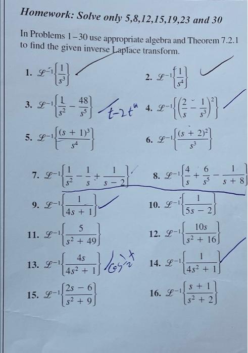 Solved In Problems 1−30 use appropriate algebra and Theorem | Chegg.com