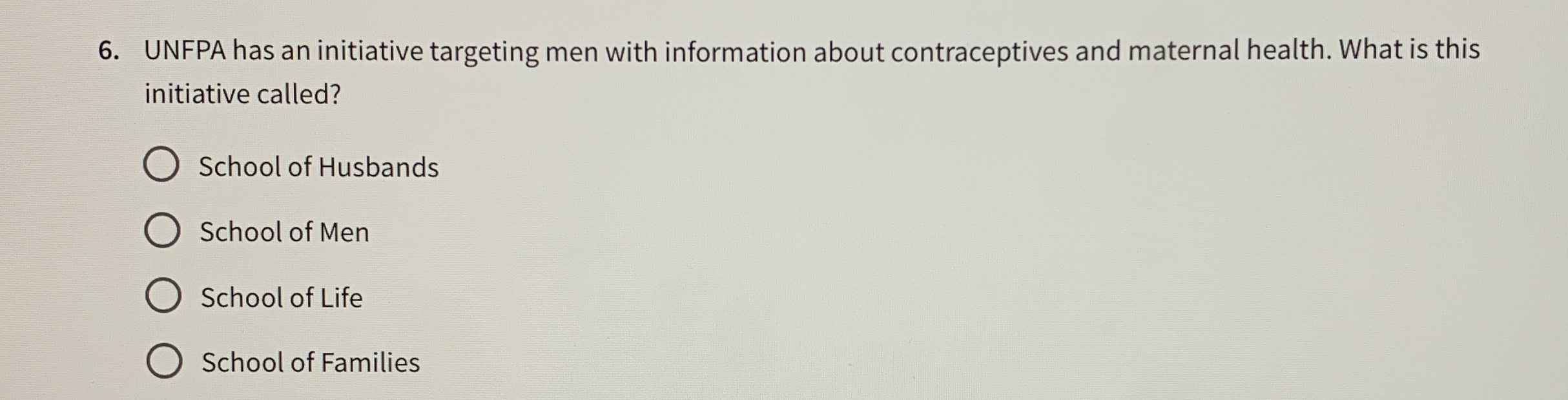 Solved UNFPA has an initiative targeting men with | Chegg.com