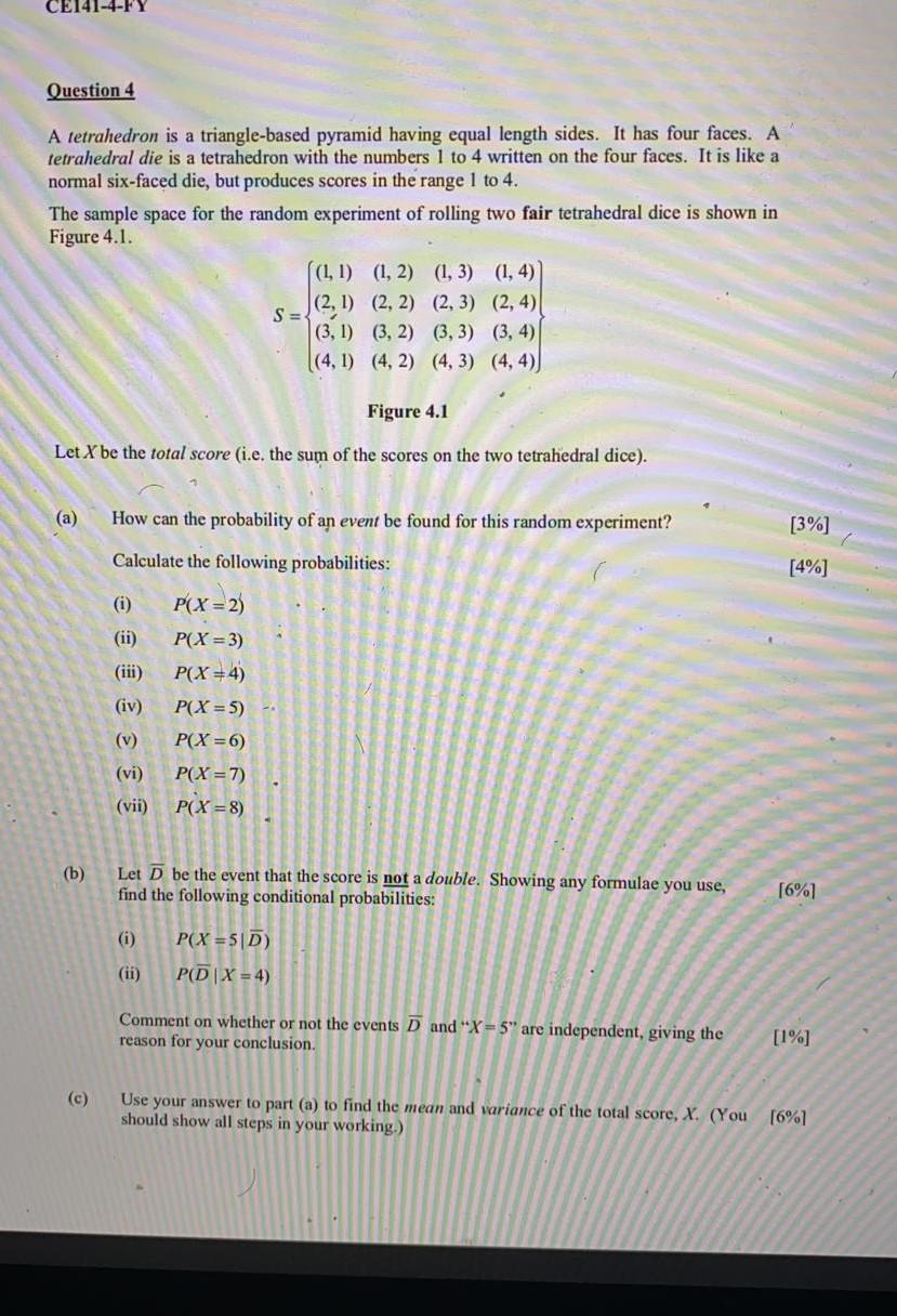 Solved Question 4 A tetrahedron is a triangle-based pyramid | Chegg.com
