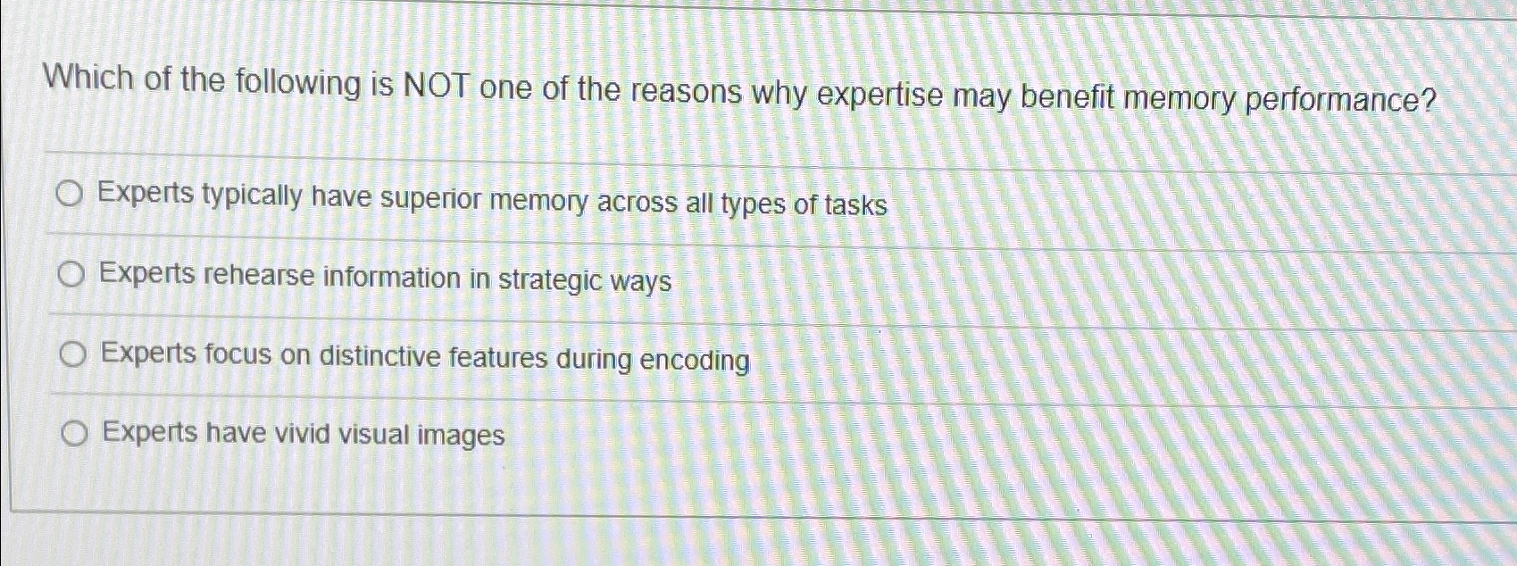 Solved Which of the following is NOT one of the reasons why | Chegg.com