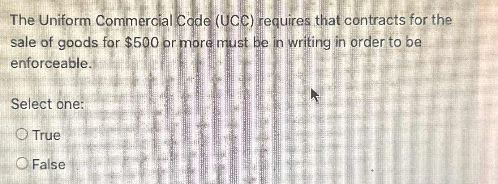Solved The Uniform Commercial Code (UCC) ﻿requires that | Chegg.com