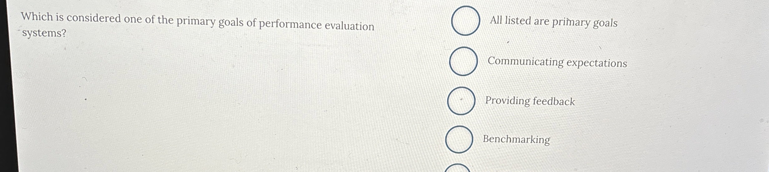 Solved Which is considered one of the primary goals of | Chegg.com