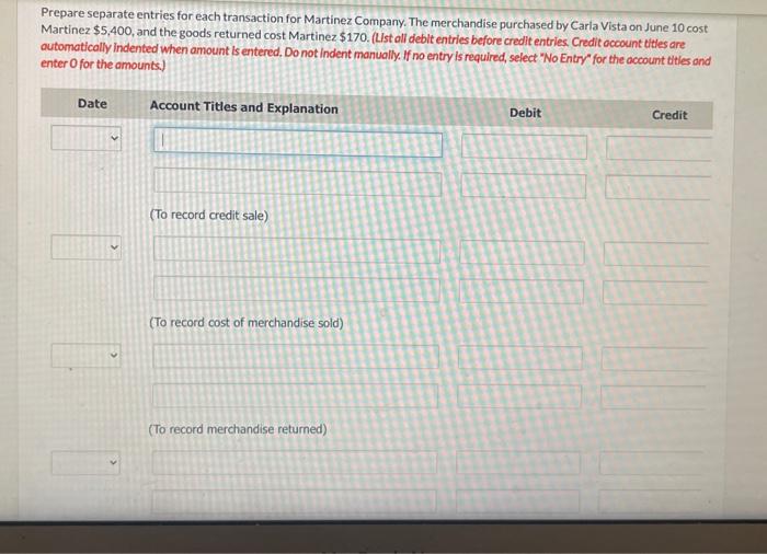Solved Prepare separate entries for each transaction for | Chegg.com