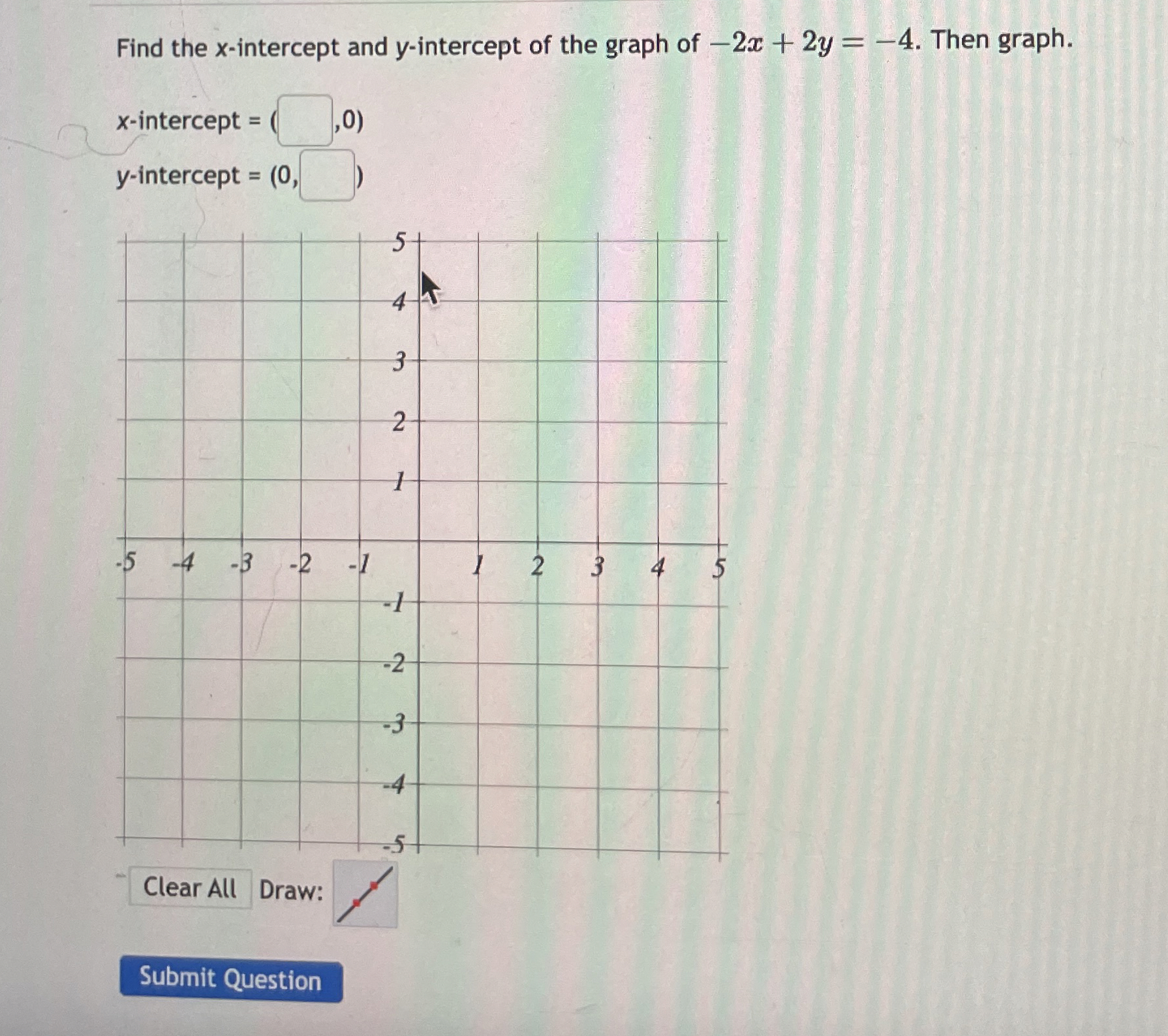 Solved Find the x-intercept and y-intercept of the graph of | Chegg.com