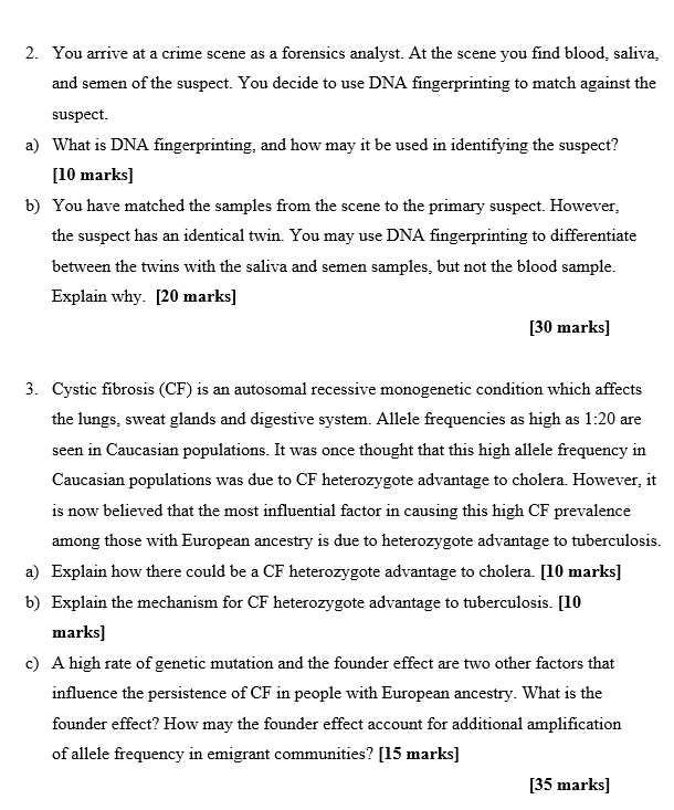 Solved You arrive at a crime scene as a forensics analyst. | Chegg.com