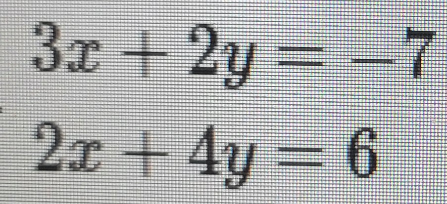 Solved use addition to solve the system of | Chegg.com