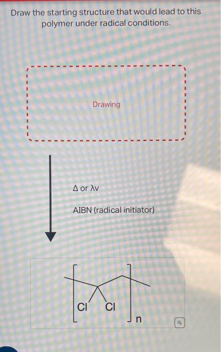 Solved Draw the starting structure that would lead to this | Chegg.com