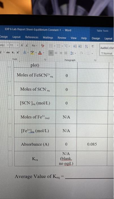 Solved please help fill out E2 and show calculations. I | Chegg.com