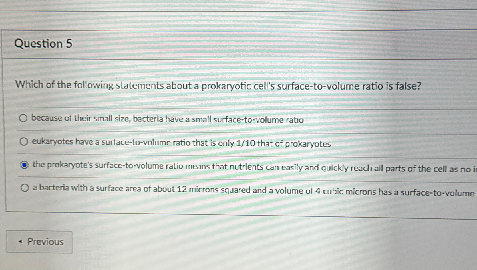 Solved Question 5Which of the following statements about a | Chegg.com