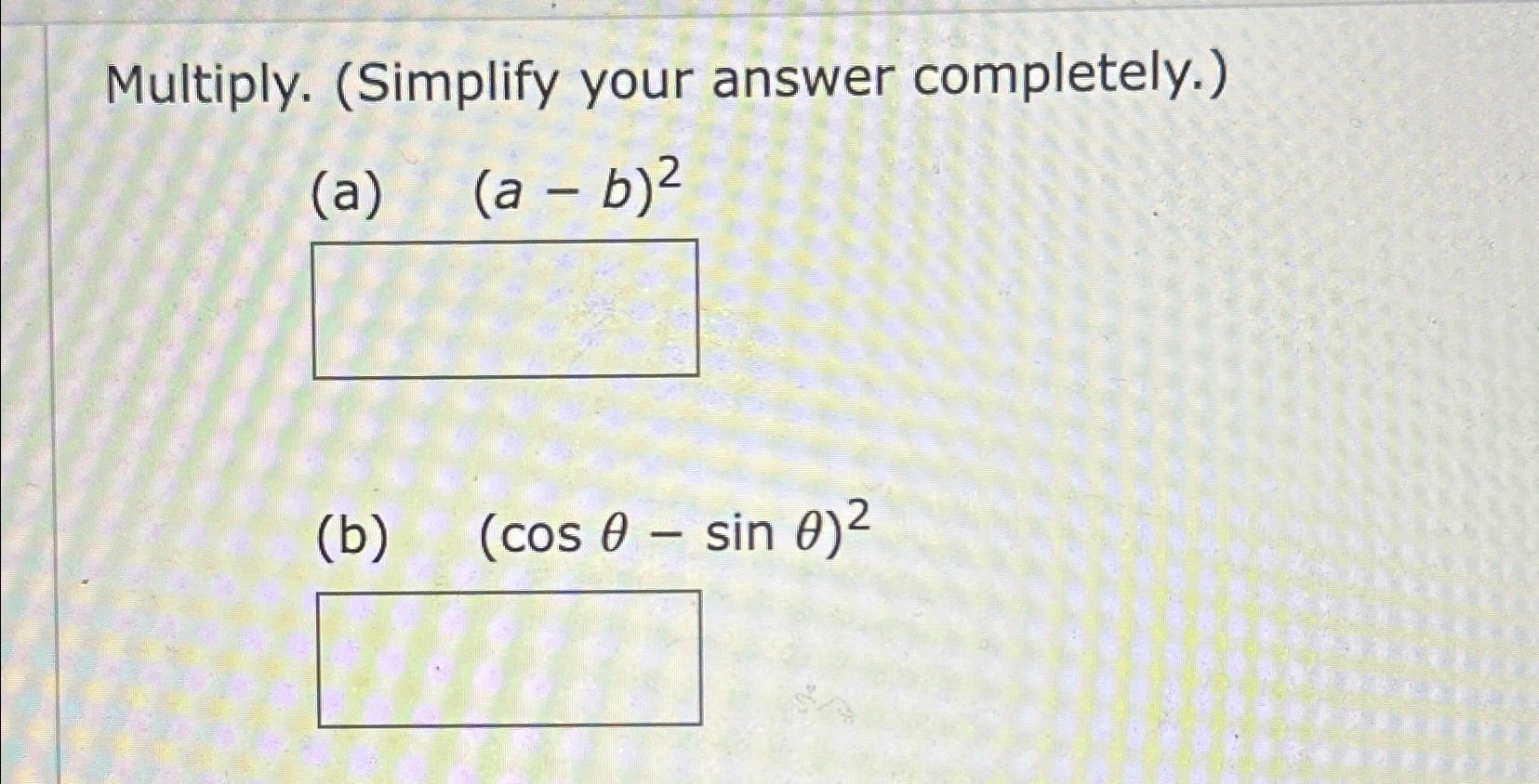 Solved Multiply. (Simplify your answer | Chegg.com