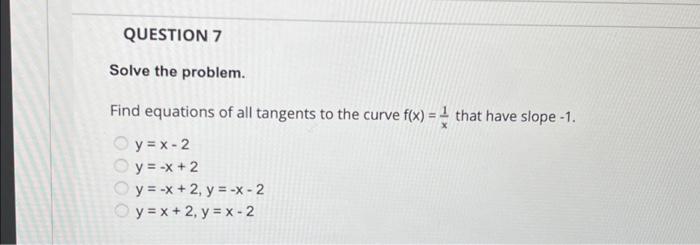 Solved Solve the problem. Find equations of all tangents to | Chegg.com