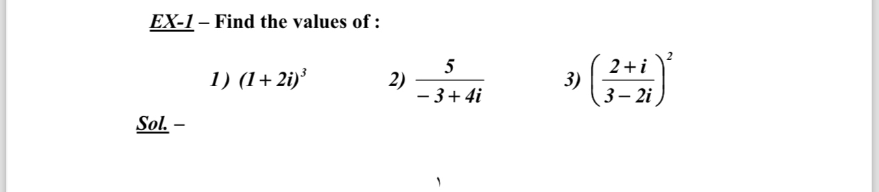 Solved Ex-1- ﻿Find the values of | Chegg.com