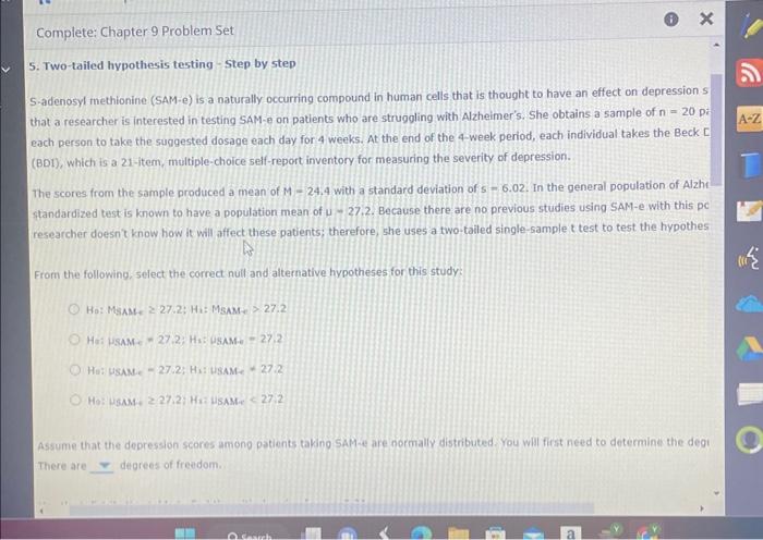 Solved 5 Two Tailed Hypothesis Testing Step By Step 0738