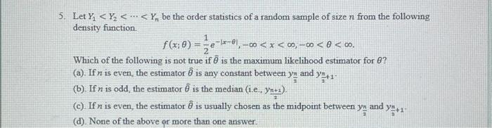 Solved Let Y1 | Chegg.com