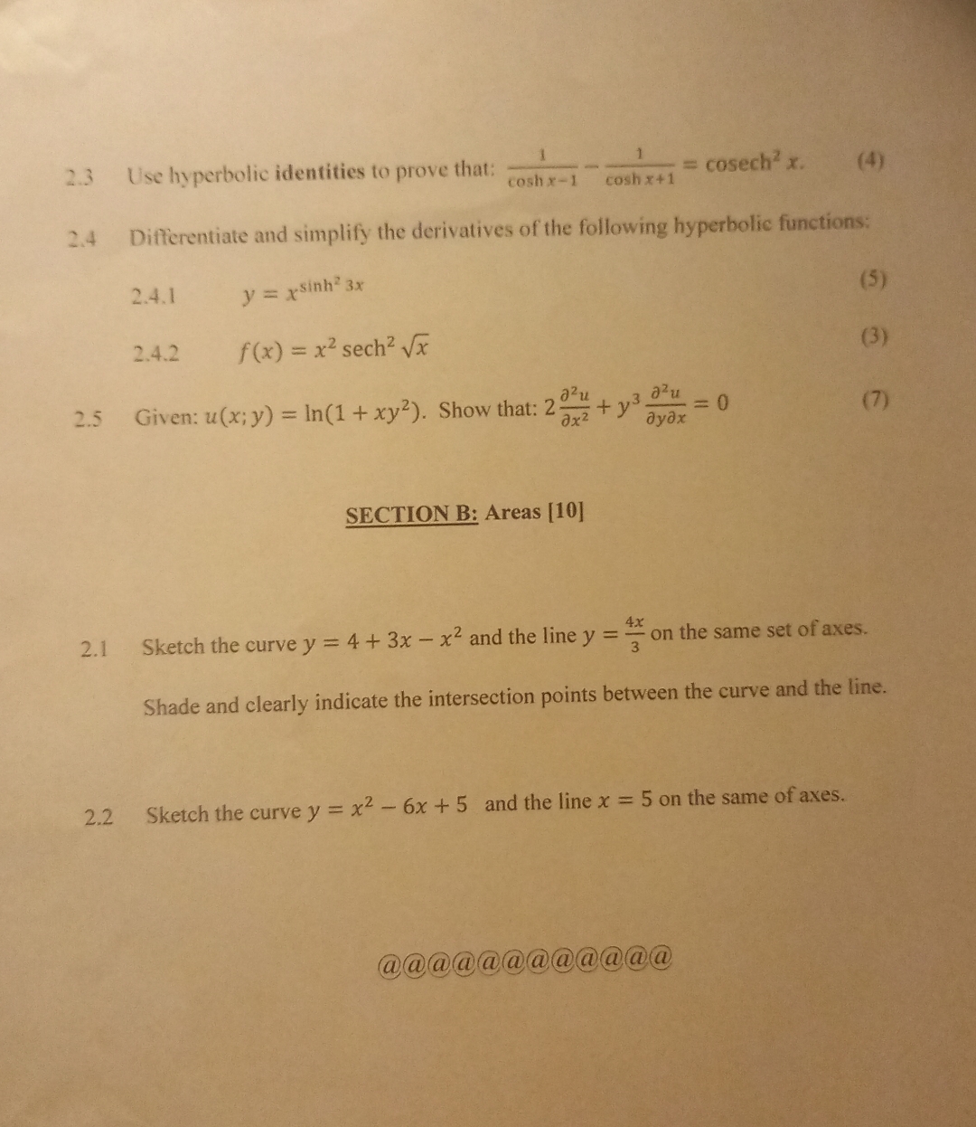 Solved 2.3 ﻿Use hyperbolic identities to prove that: | Chegg.com