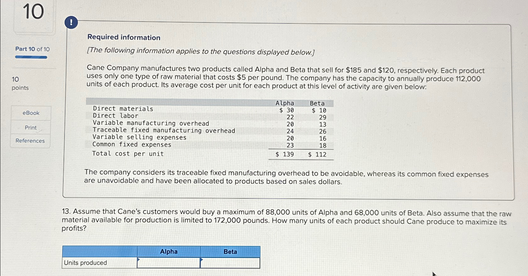 Solved 10Part 10 ﻿of 1010pointseBookPrintReferencesRequired | Chegg.com