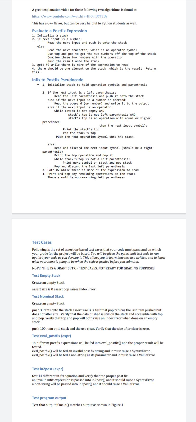 Solved A Stack Machine to Evaluate Expressions Purpose: | Chegg.com
