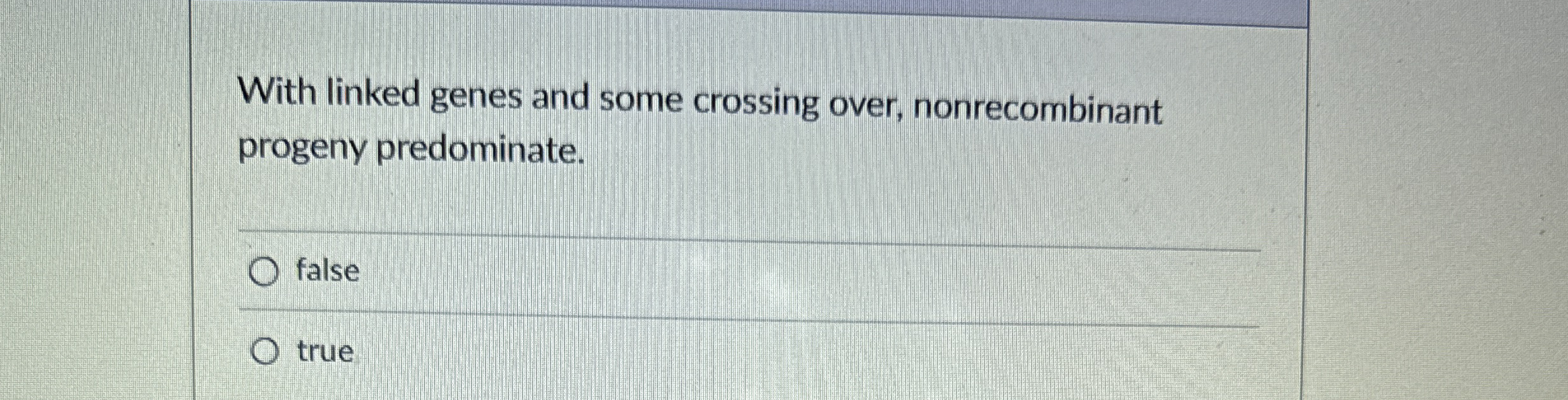 Solved With linked genes and some crossing over, | Chegg.com
