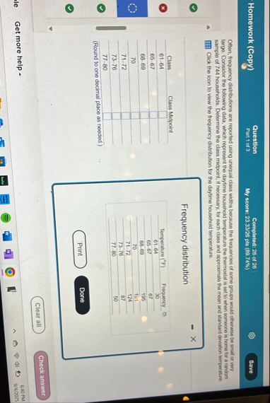 Homework (Copy)QuestionCompleted: 26 ﻿of 28Part 1 ﻿of | Chegg.com