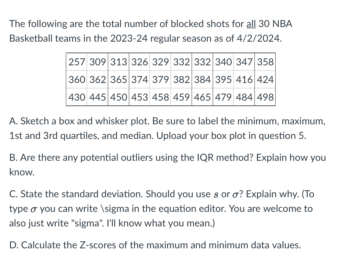 Solved im stuck on the last question z-score and question C | Chegg.com