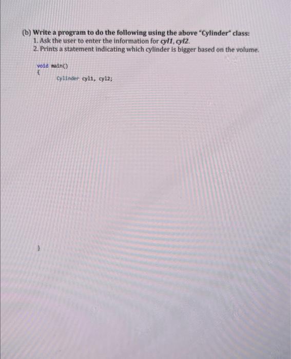 Solved (b) Write a program to do the following using the | Chegg.com