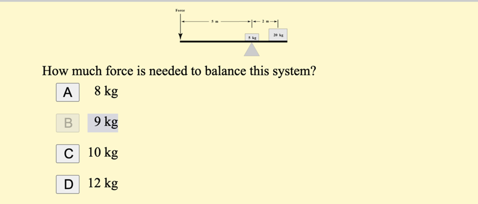 Solved How much force is needed to balance this | Chegg.com