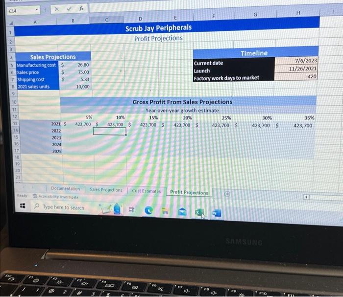 the values of cells BS and B7 from cell B6 and then | Chegg.com