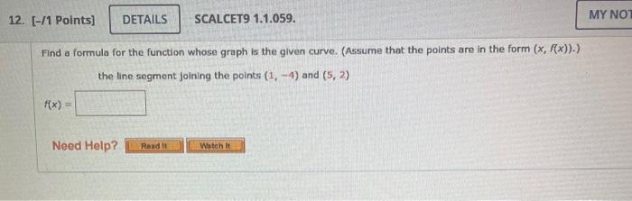 Solved Find the formula for the function whose graph is the | Chegg.com
