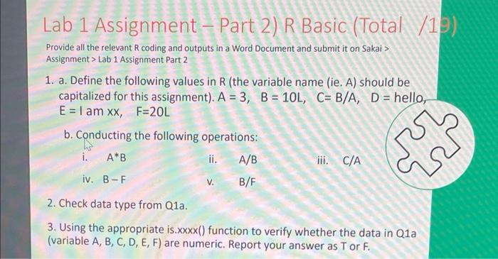 Solved Lab2 Assignments Total20 Marks 1 Create Vector 