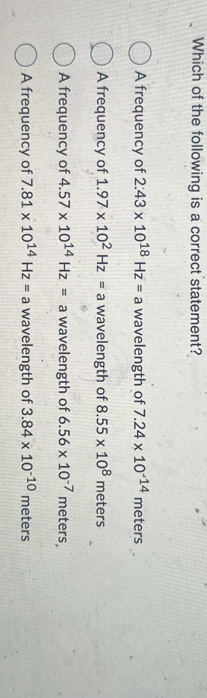 Solved Which of the following is a correct statement?A | Chegg.com